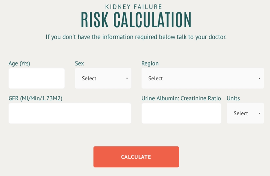 あとどれくらいで透析になるかの指標、4-variable KFRE とは
